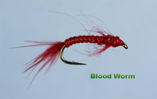 Red Bloodworm Fly - Fishing Flies with Fish4Flies Worldwide