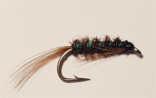 Diawl Bach Holo Green Fly - Fishing Flies with Fish4Flies Worldwide