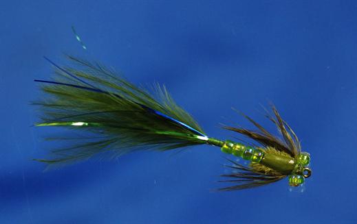 Blue Flash Beadie Damsel Fly - Fishing Flies with Fish4Flies UK