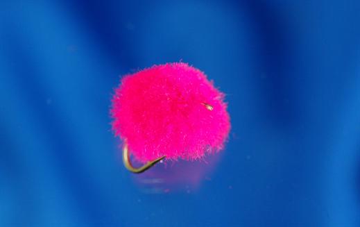 Hot Pink Flesh Egg Fly - Fishing Flies with Fish4Flies Worldwide