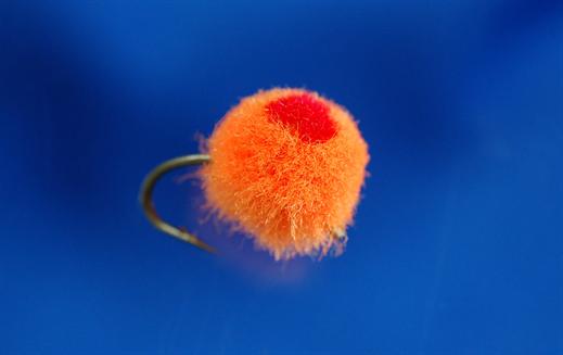 Orange & Flame Red Dot Fly - Fishing Flies with Fish4Flies Worldwide