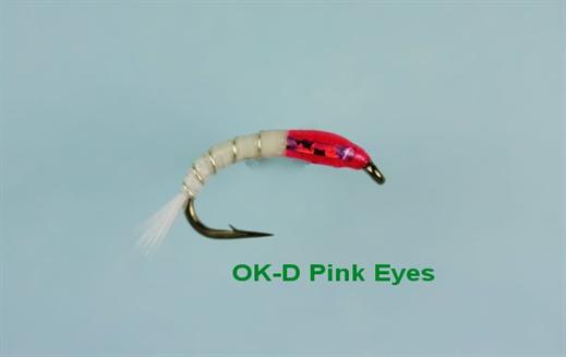 OK-D Pink Eyes Buzzer Fly - Fishing Flies with Fish4Flies Worldwide