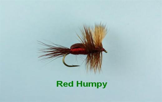 Red Humpy Fly - Fishing Flies with Fish4Flies Worldwide