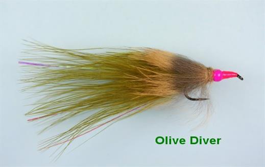 Olive Diver Fly - Fishing Flies with Fish4Flies UK