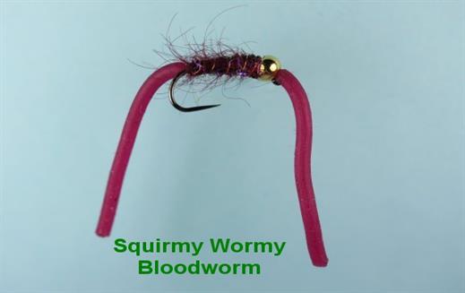 Squirmy Wormy Bloodworm Fly - Fishing Flies with Fish4Flies Worldwide